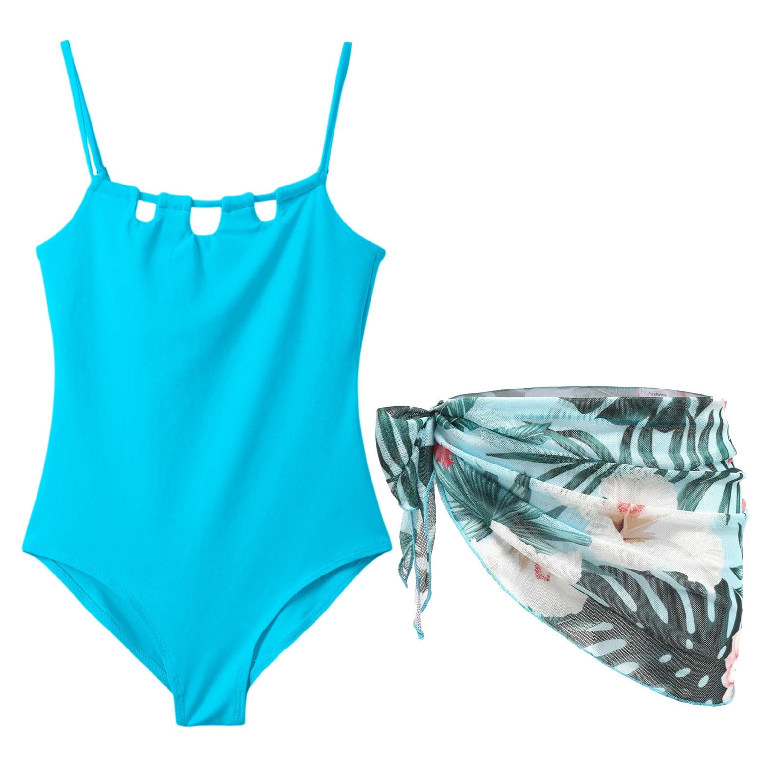 Byoo Toddler Girls Piece Swimsuit with Hollow Out Design and Floral ...