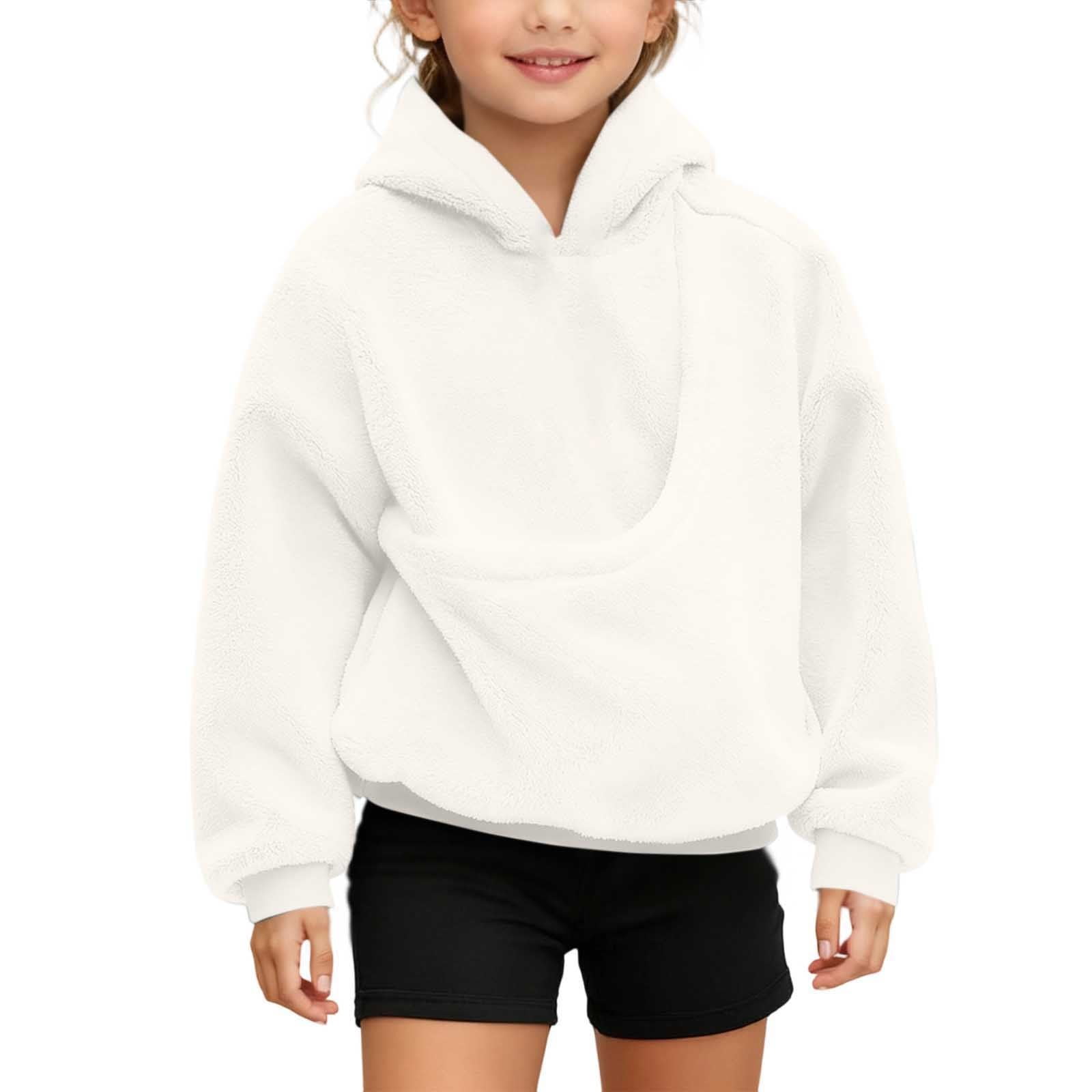 Byoo Toddler Girls' Solid Hoodie Sweatshirts with Puppies Cats Shoulder ...