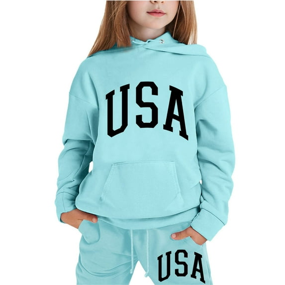 Byoo Tracksuit Set for Tween Girl Letter Printing Full Sleeved ...