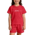 Byoo Tween Boys Casual Printed Outfit Soft Short Sleeve Tee and Shorts ...
