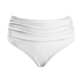 Byoo Tween Girl Solid Swimwear Ruched High Waisted Swim Bottoms Pool ...