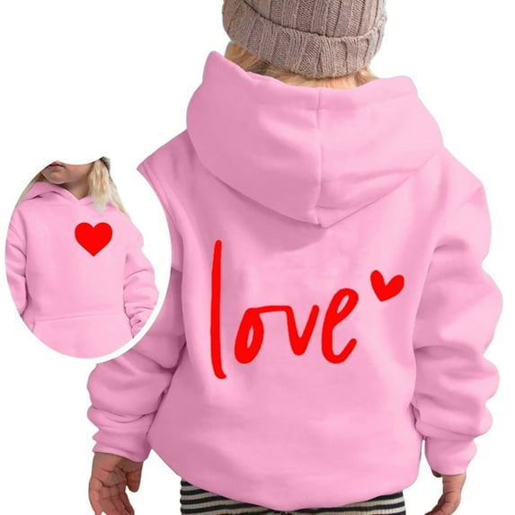 Byoo Tween Girl's Hoodie Soft Bow Graphic Kangaroo Pocket Long Sleeve ...