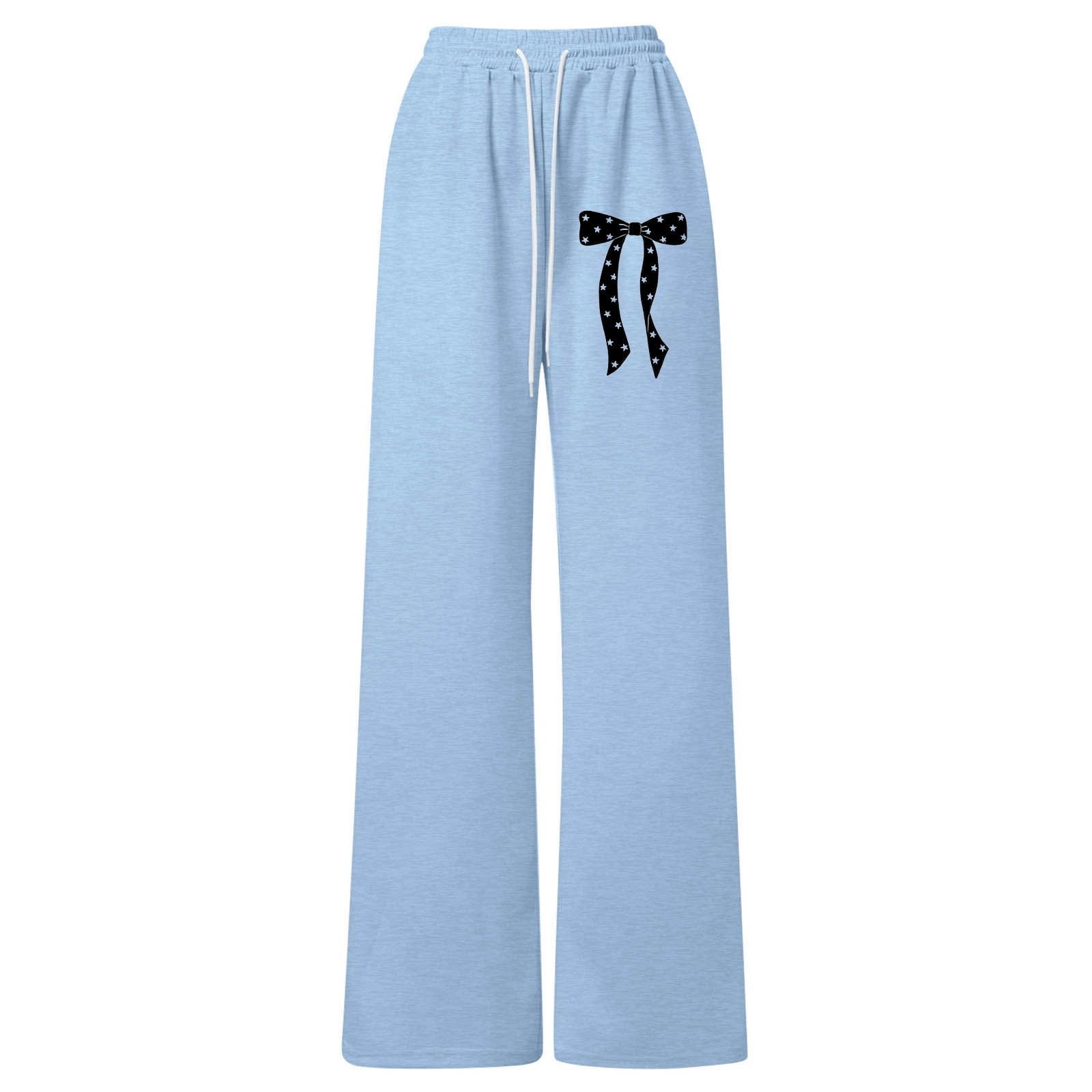Byoo Tween Girls' Cute Drawstring Sweatpants Bow Graphic High Rise ...