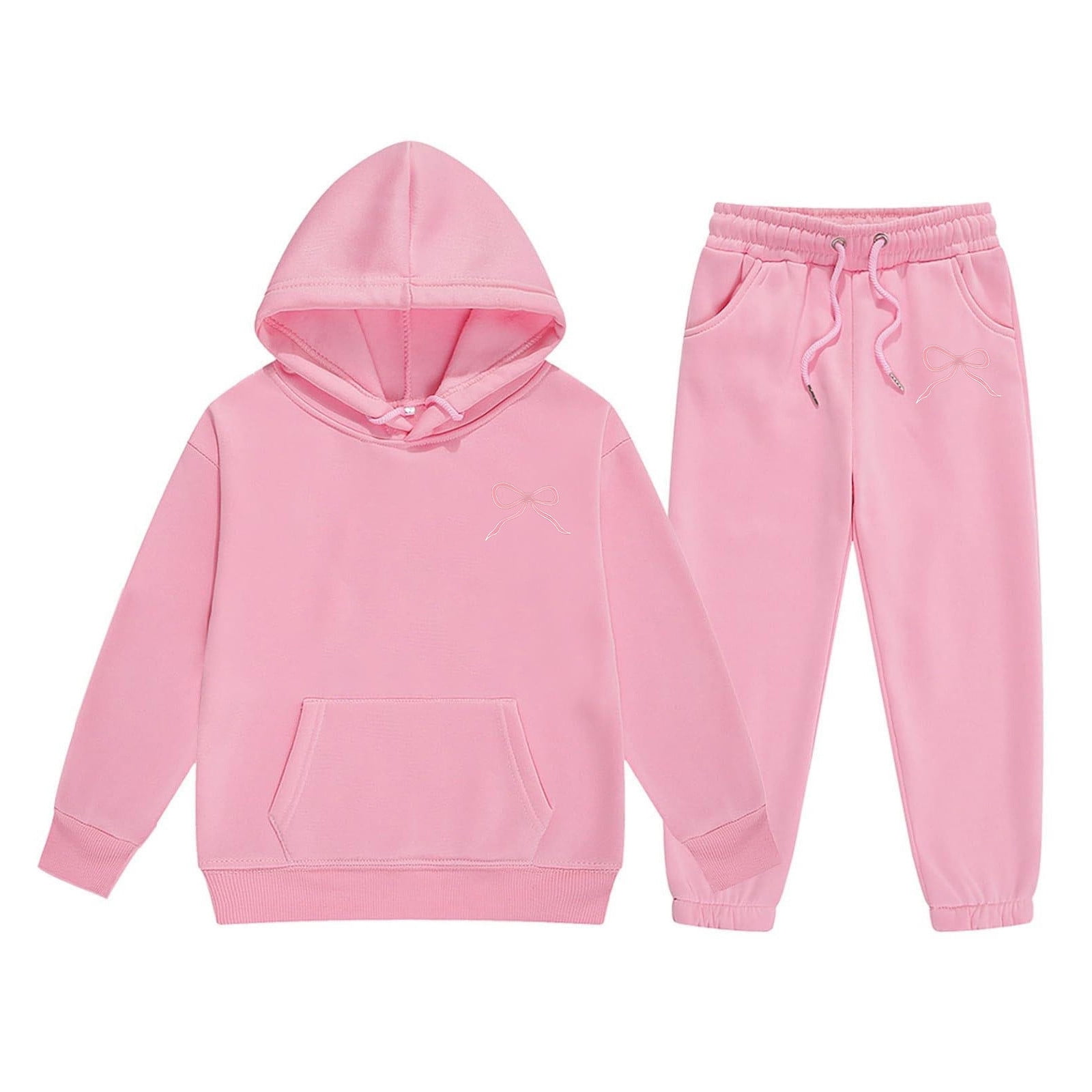 Byoo Tween Girls Outfits Kangaroo Pocket Hoodie Sweatshirt Joggers ...