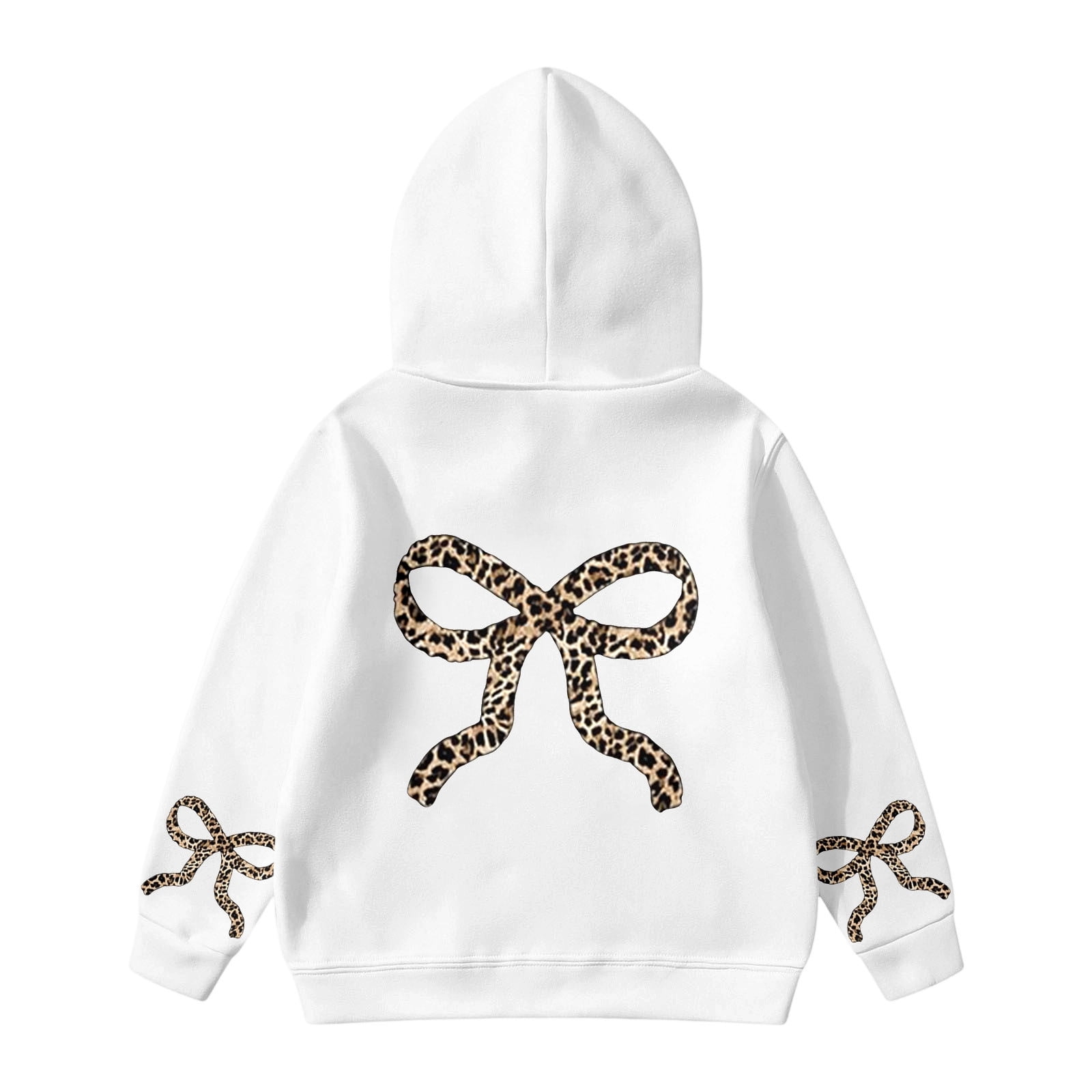Byoo Toddler Girls Hoodies Bow Print Long Sleeve Hooded Pullover Girls ...