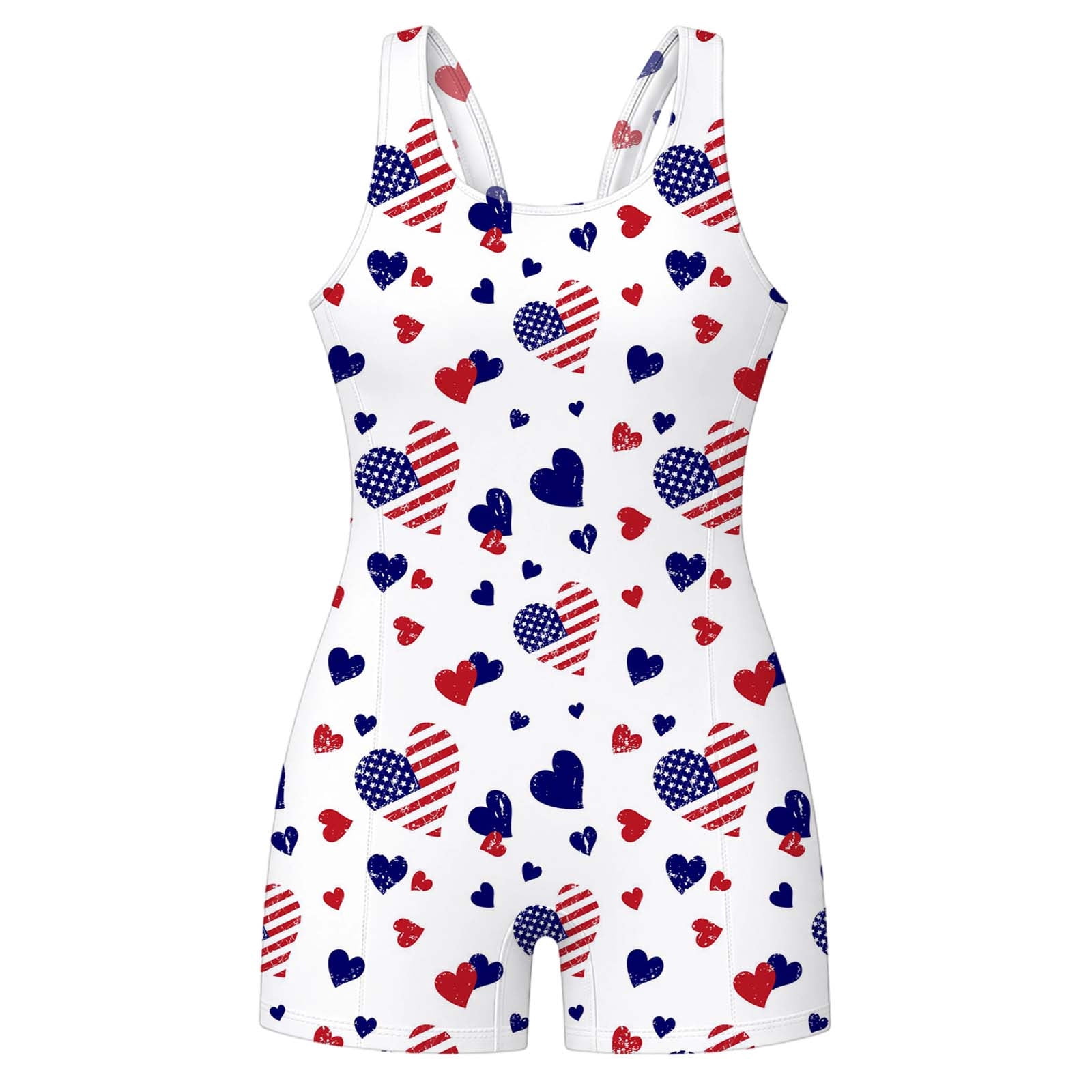 Byoo Tween Girls One-Piece Swimsuit Fourth Of July Graphic Vintage ...