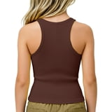 Byoo Tween Girls Solid Ribbed Tank Top Casual Sleeveless Crew Neck ...