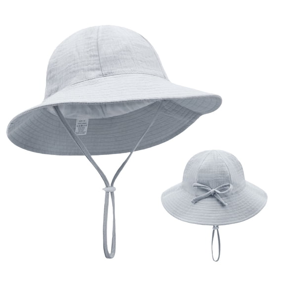 Byoo UPF 50+ Sun Hat for Toddler Girl Wide Brim Adjustable Pool Beach ...