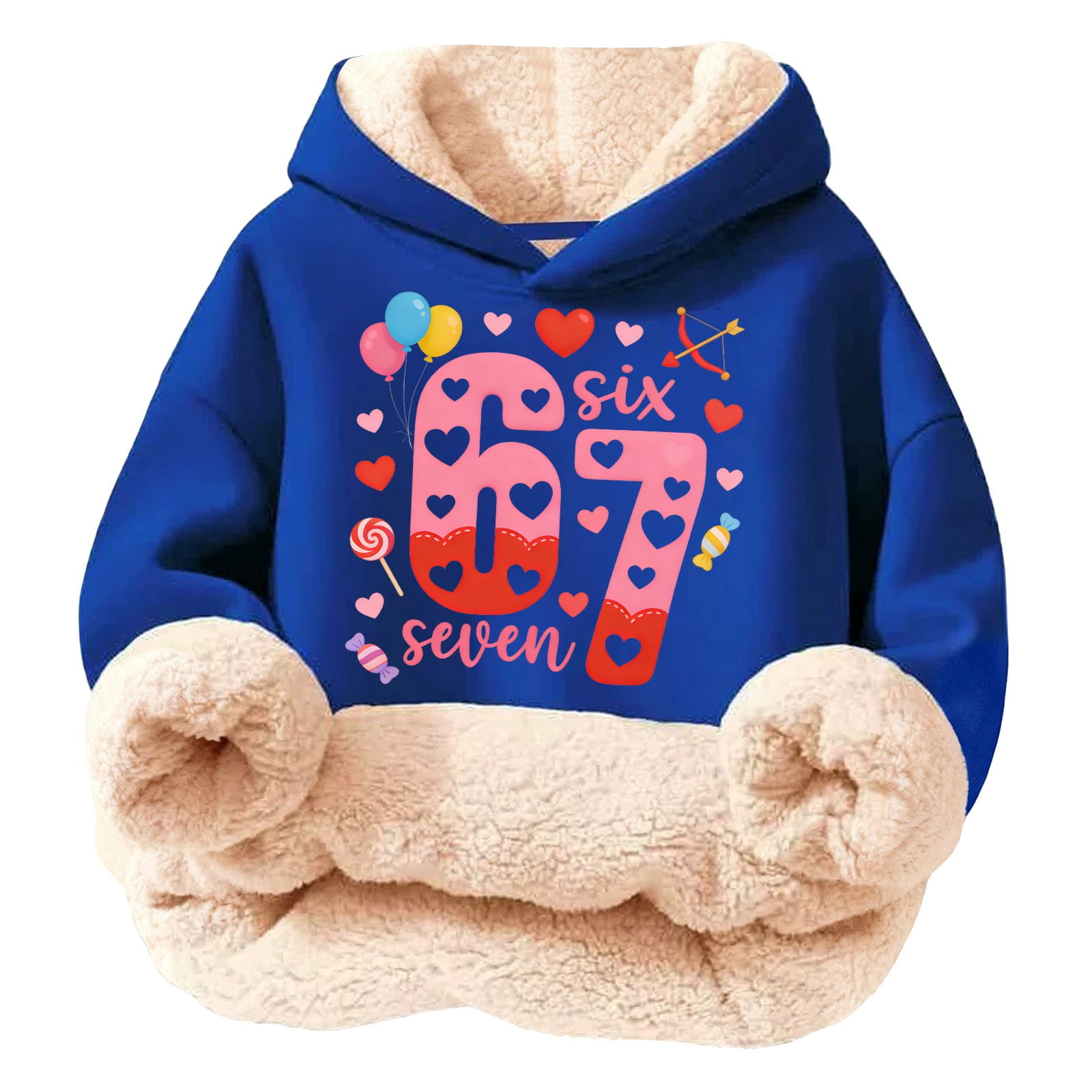 Byoo Valentine Day Teen Girl Sweatshirt Valentine Day Lined Number ...