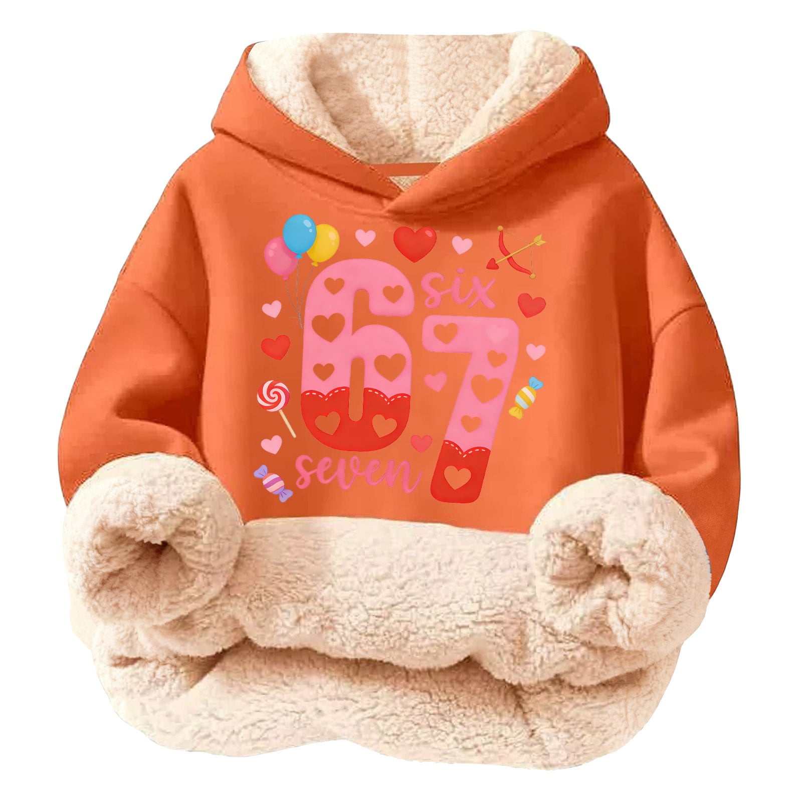 Byoo Valentine Day Teen Girl Sweatshirt Valentine Day Lined Number ...