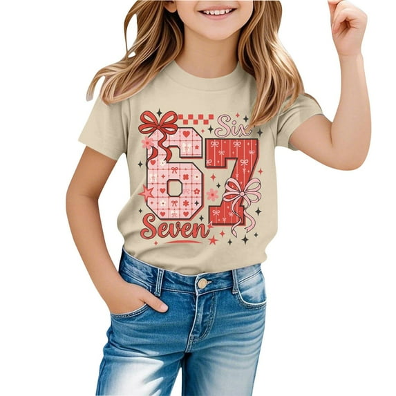 Byoo Valentine's Day T Shirt for Little Girl Comfort Number Graphic ...