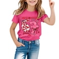 Byoo Valentine's Day T Shirt for Little Girl Short Sleeve O-Neck Number ...