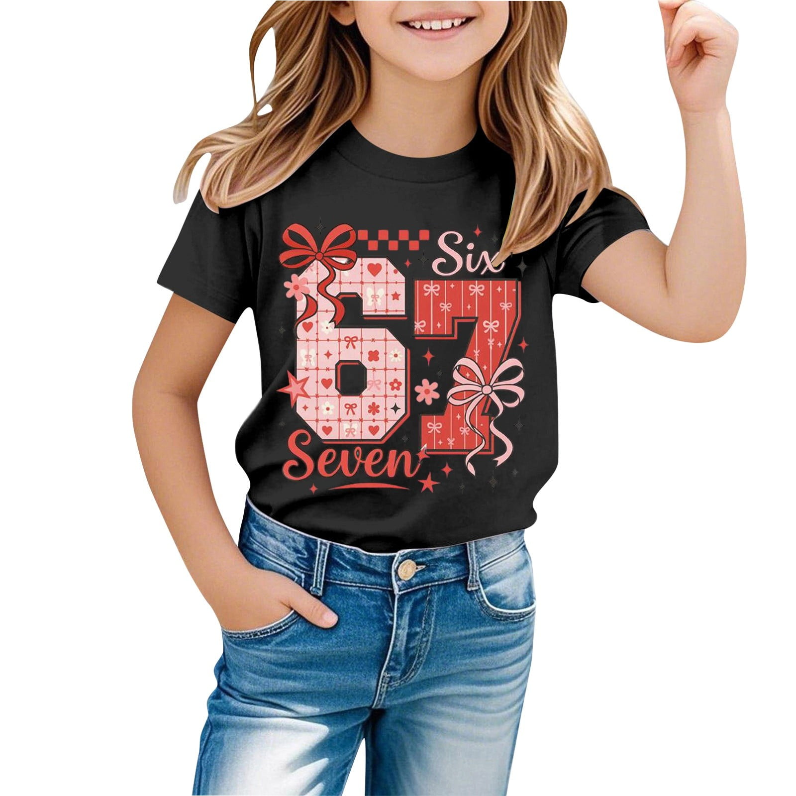 Byoo Valentine's Day T Shirt for Toddler Girl Comfort Number Graphic ...