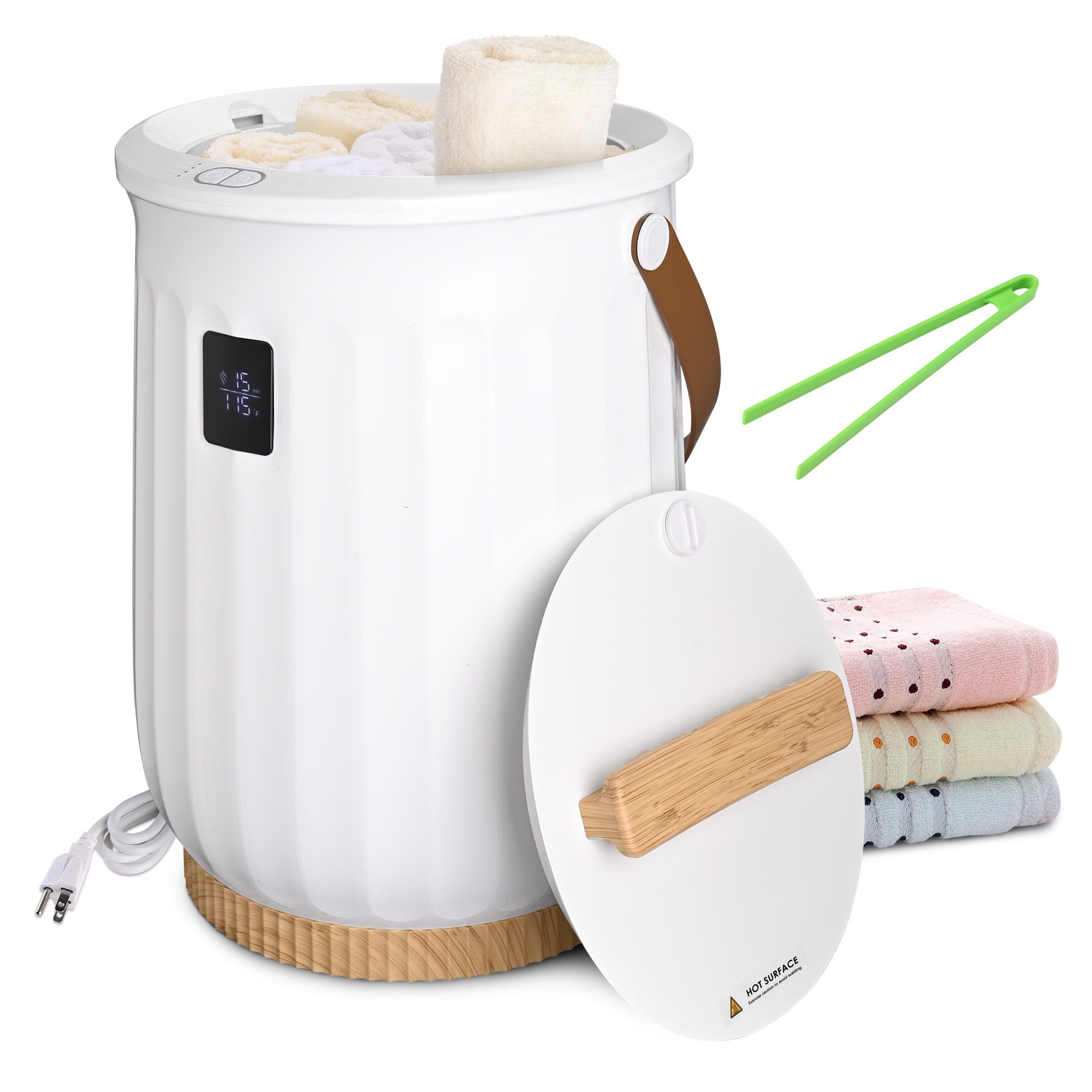 Yescom Large 20L Electric Towel Warmer Bucket with Scent Disc, 4-Level ...