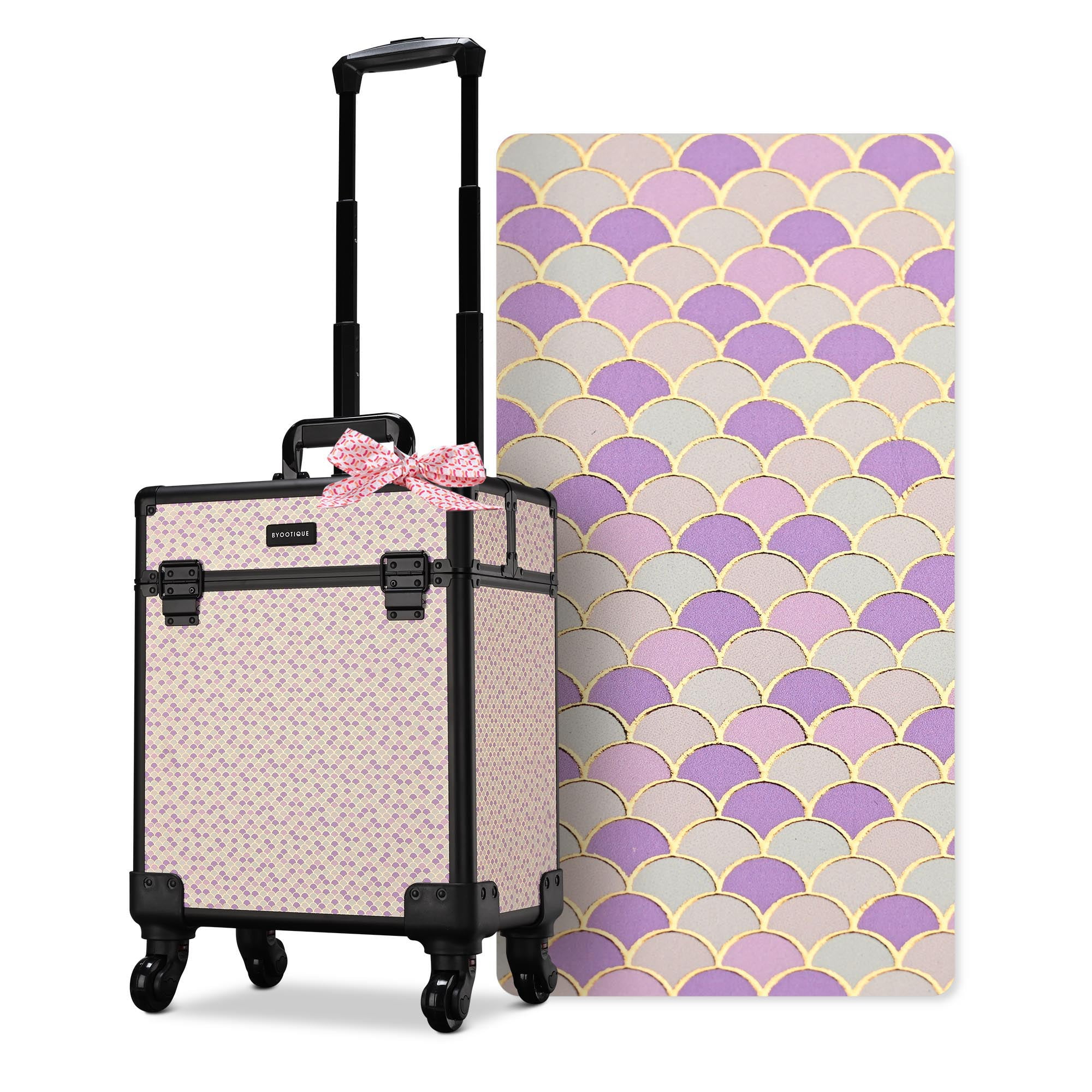 Byootique Cosmetology Case on Wheels Cosmetic Trolley Travel Art Deco ...