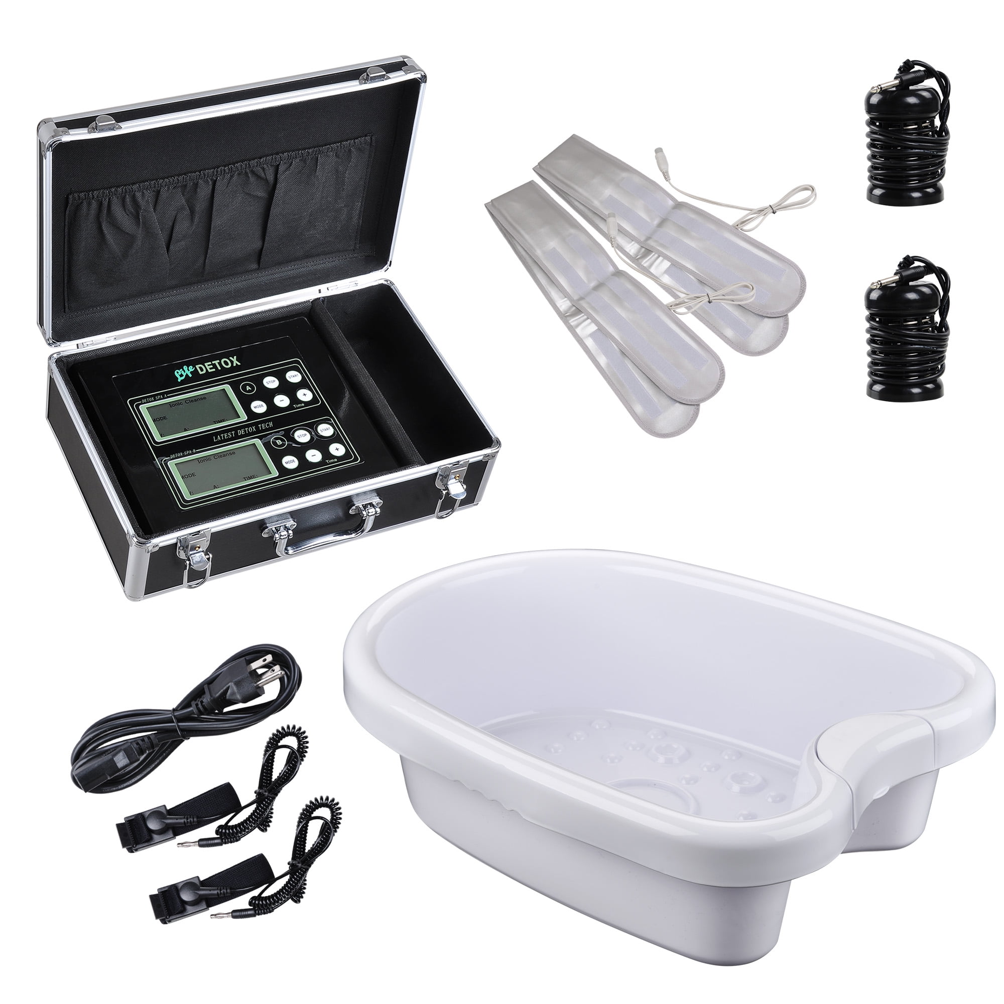 Yescom Ionic Detox Foot Spa Machine Massage Tub Kit with Arrays Far ...