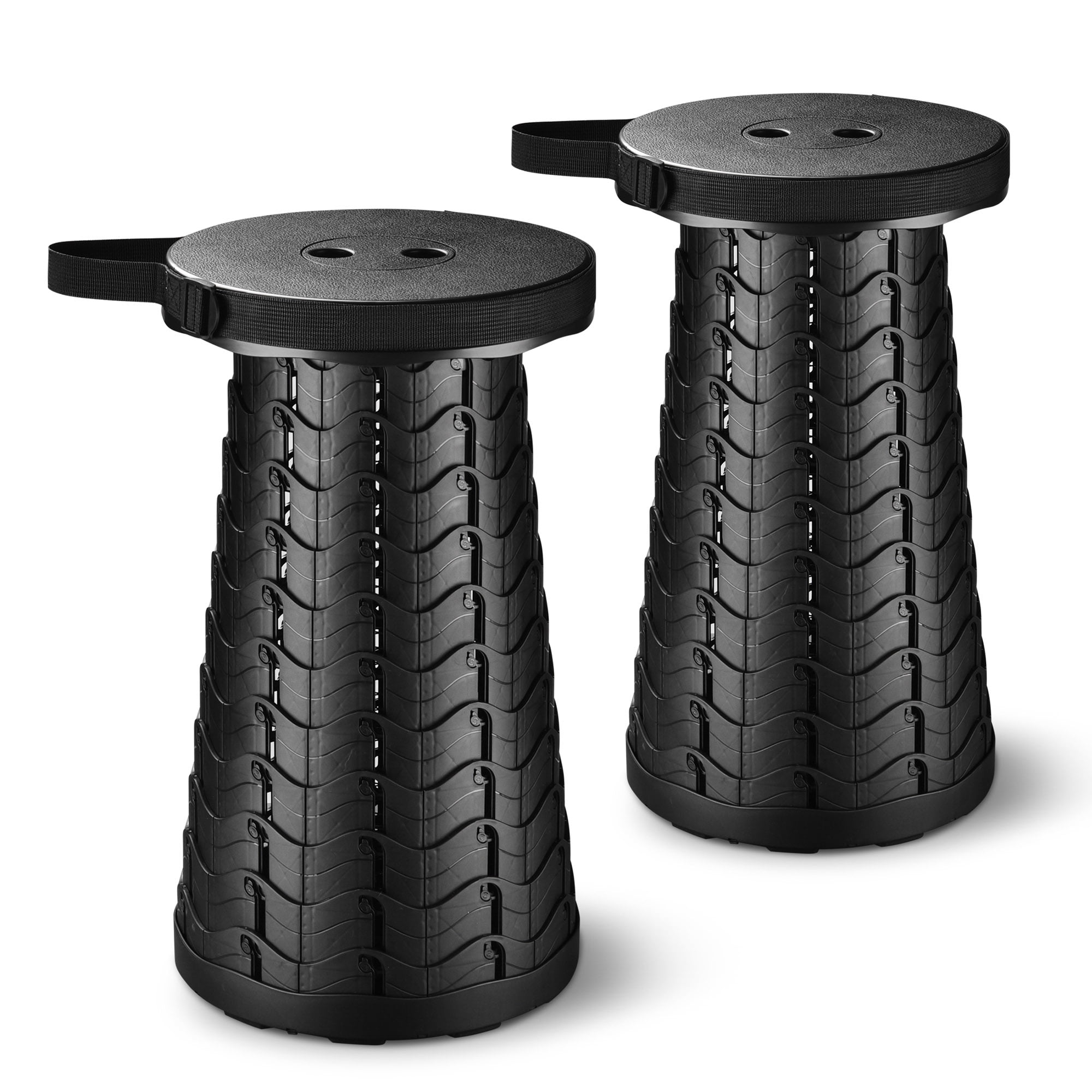 Byootique Portable Folding Camping Stool Collapsible Adjustable Seat 2 ...