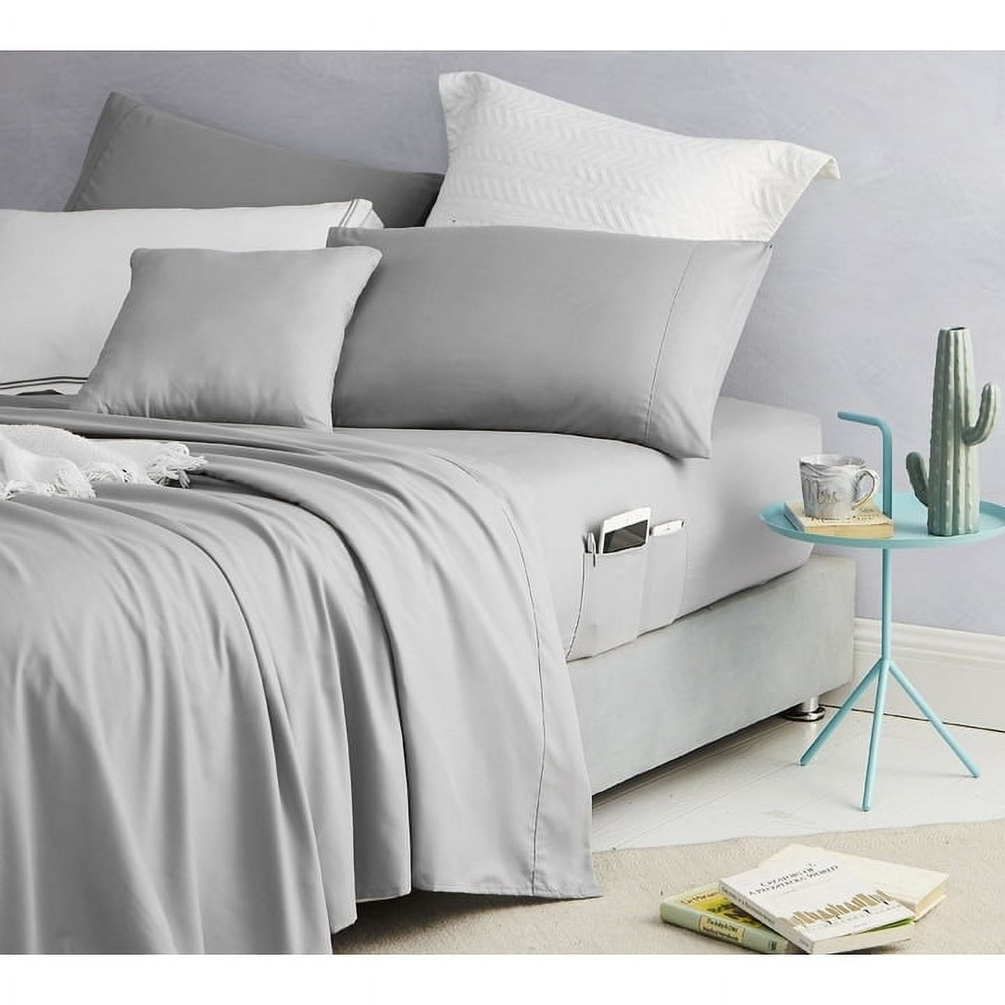 Byourbed BYB Bedside Pocket Bed Sheet Set alloy Twin Xl - Walmart.com