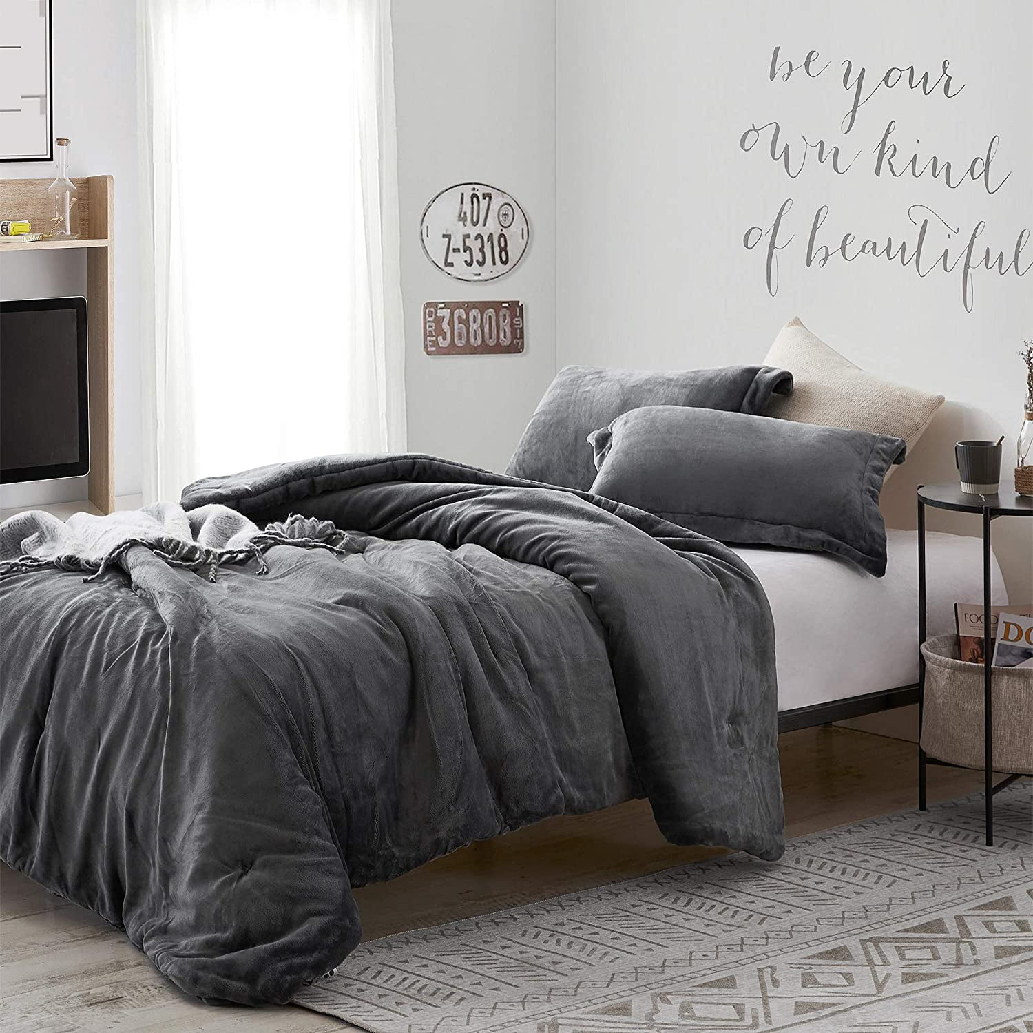 Byourbed Coma Inducer Twin XL Comforter - The Original Plush - Steel ...