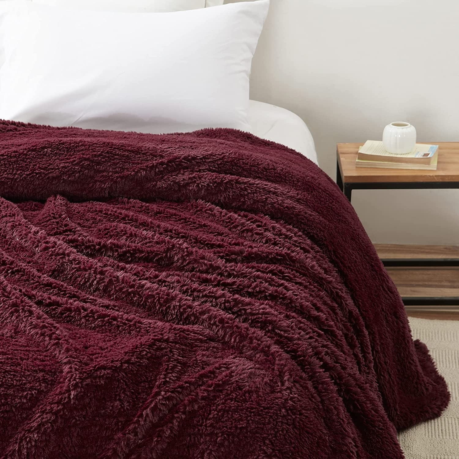 Byourbed Puts This To Sleep® - Coma Inducer® Bed Blanket - Burgundy ...