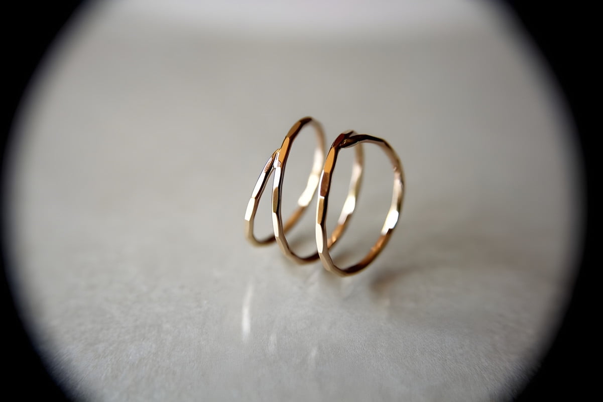 Bypass Thumb Ring, 18k Gold Plated With Silver Ring, Coil Ring ...