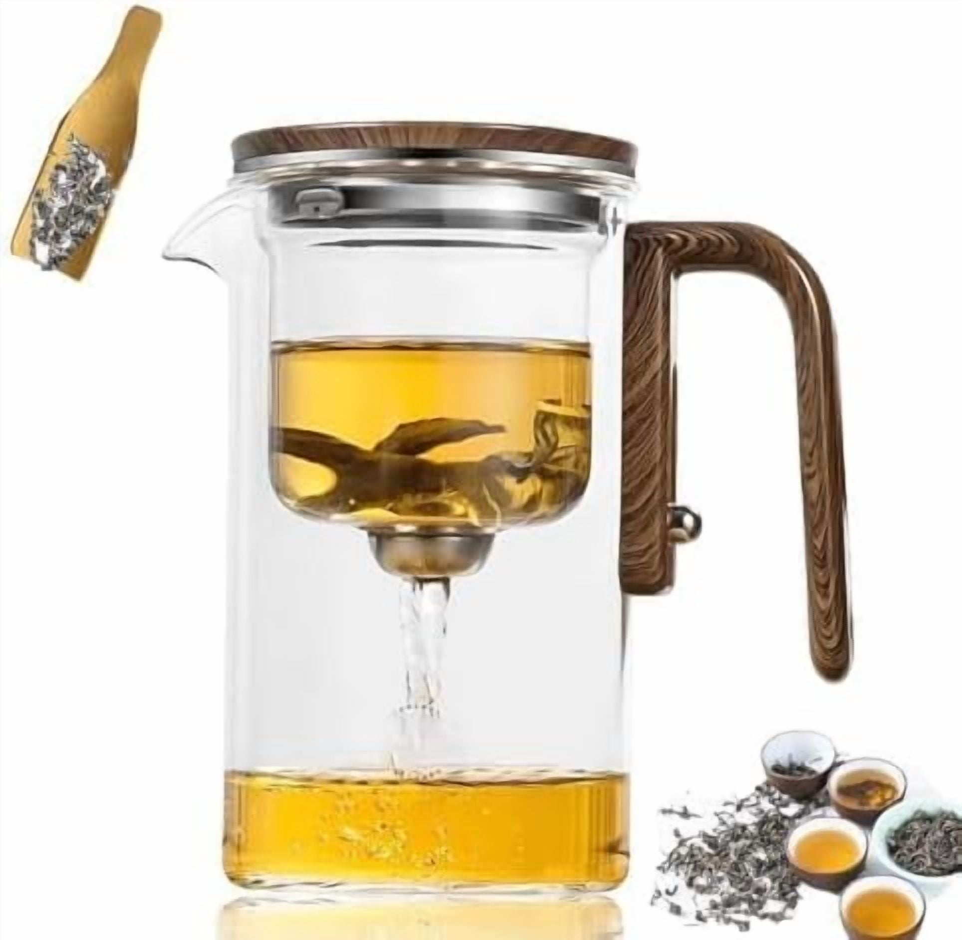 Bypierce Tea Pot, 2025 New by Pierce Tea Pot,Zahyra Magic Teapot & Tea,Magic Glass Teapot with ...