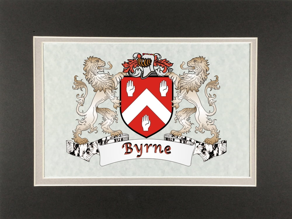 Byrne Irish Coat of Arms Print - Frameable 9" x 12" - Walmart.com