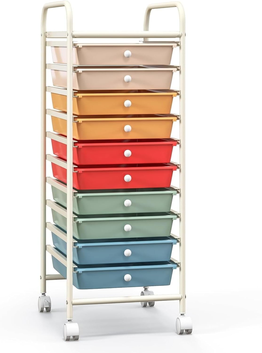 Byroce 10-Tier Drawer Rolling Storage Cart, Tools Scrapbook Paper ...