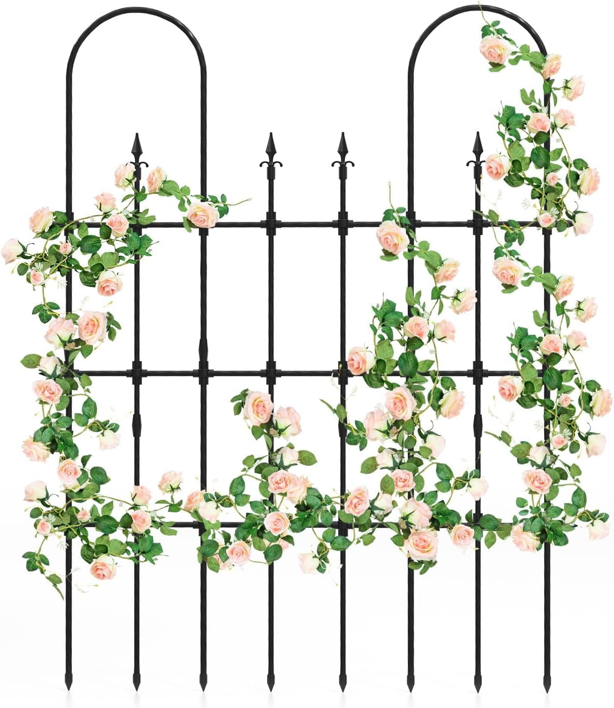 Byroce Garden Trellis for Climbing Outdoor, 73” Garden Arch Trellis ...