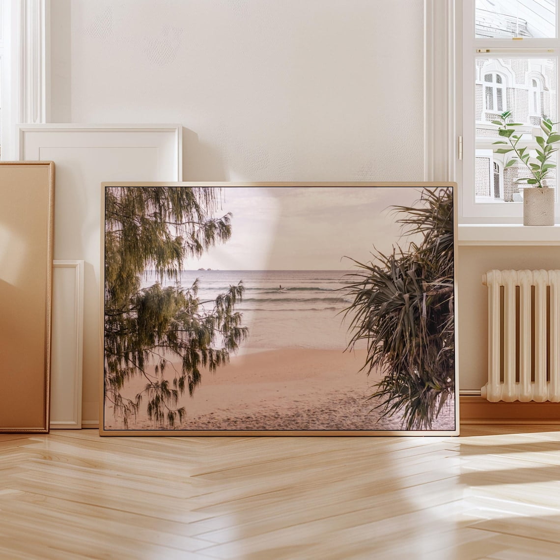 Byron Bay Printable Art Coastal Decor, Pink Beach Sunset Print ...