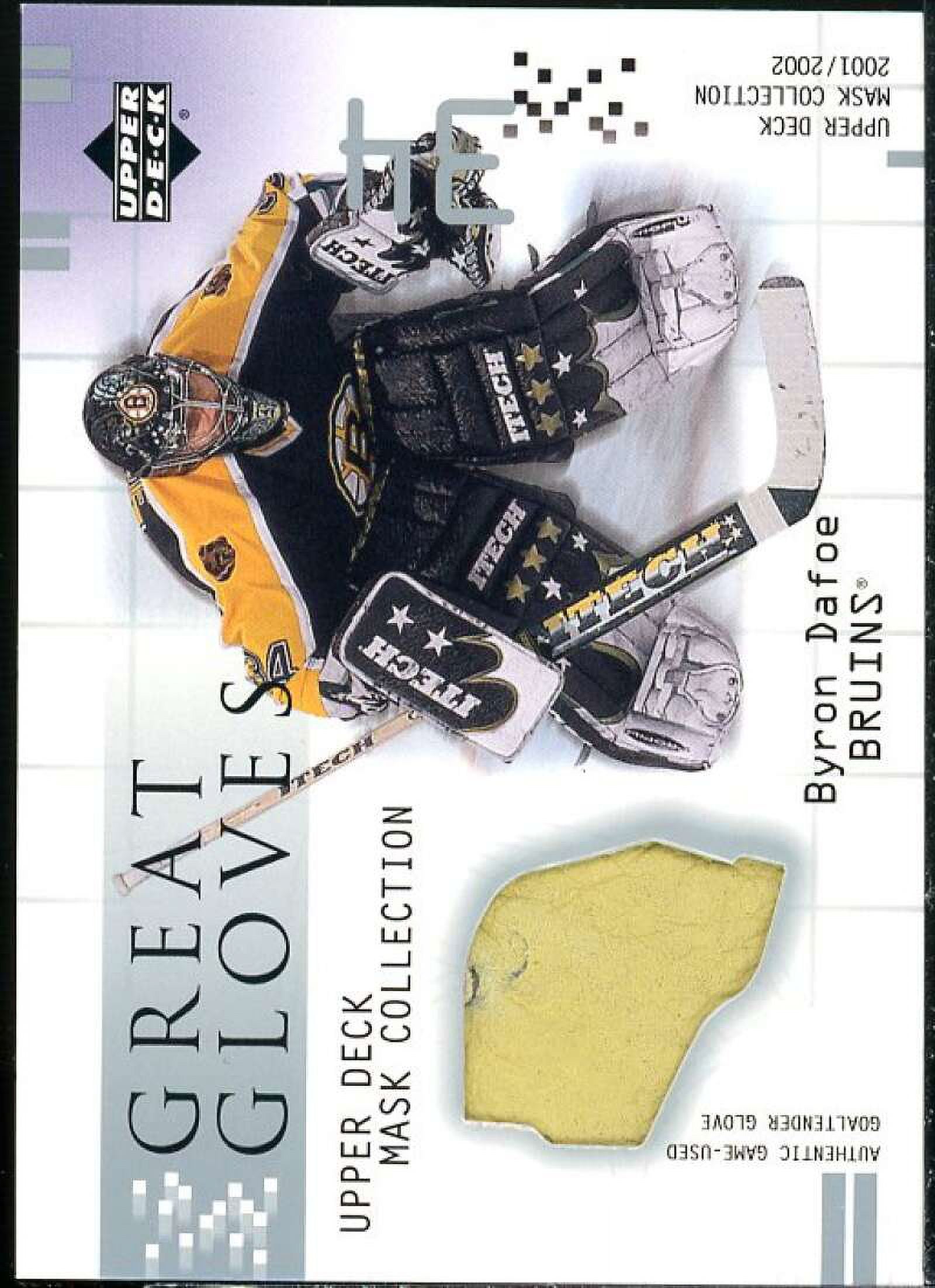 Byron Dafoe Card 2001-02 UD Mask Collection Gloves #GGBD - Walmart.com