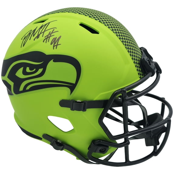 Byron Murphy II Autographed Seattle Seahawks Rave Green Full Size Speed ...