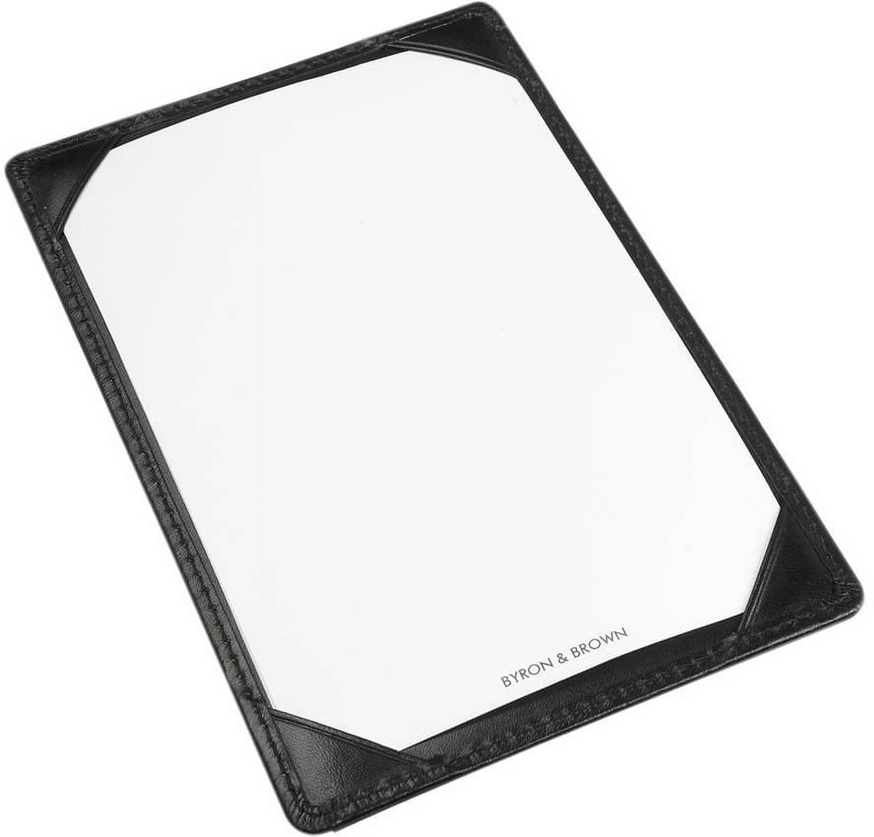 Byron and Brown Leather Jotter Notepad - Black - Walmart.com