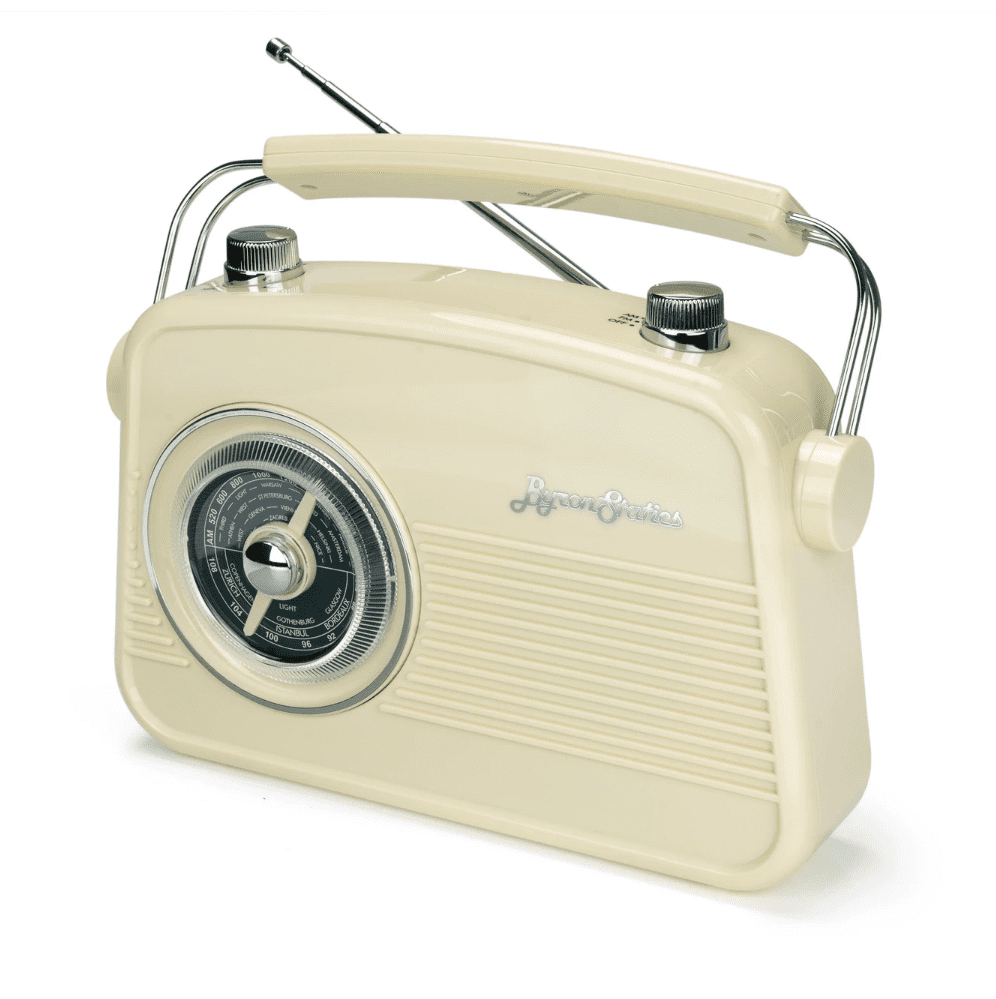 ByronStatics Black AM FM Radio - Small Portable Radios Vintage/Retro ...