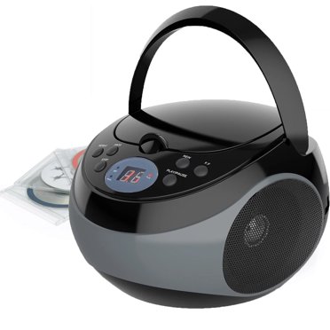 ByronStatics Portable CD Player Boombox, AM FM Radio, AC DC Power ...