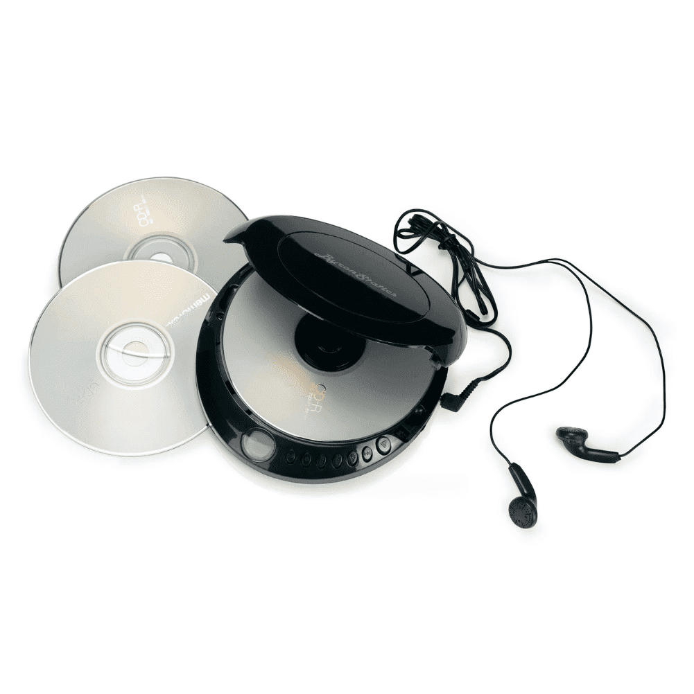 ByronStatics Compact CD Player, Anti-Skip, Headphones Jack, DC/2XAA ...