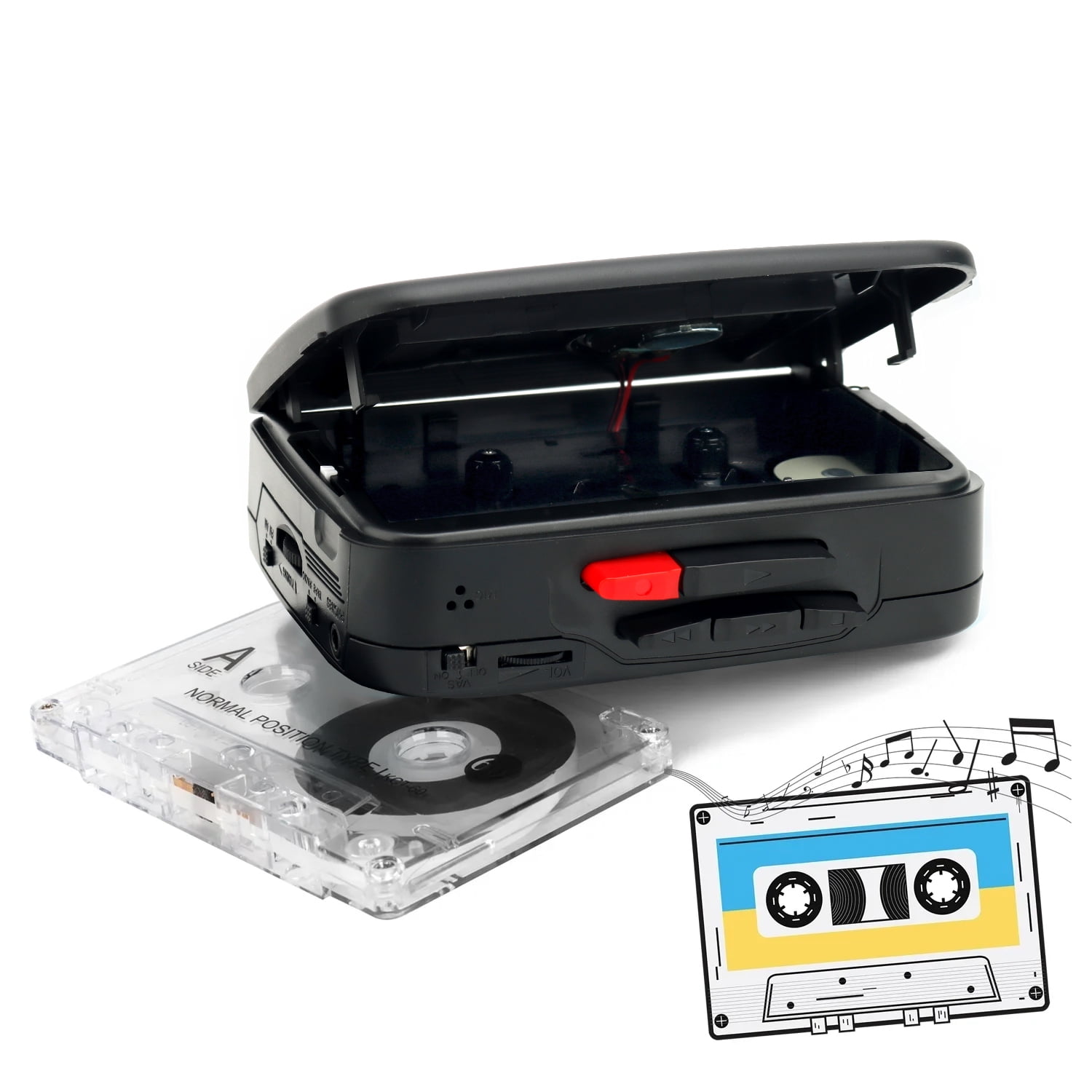 ByronStatics Portable Cassette Players, FM AM Radio Walkman Tape Player ...