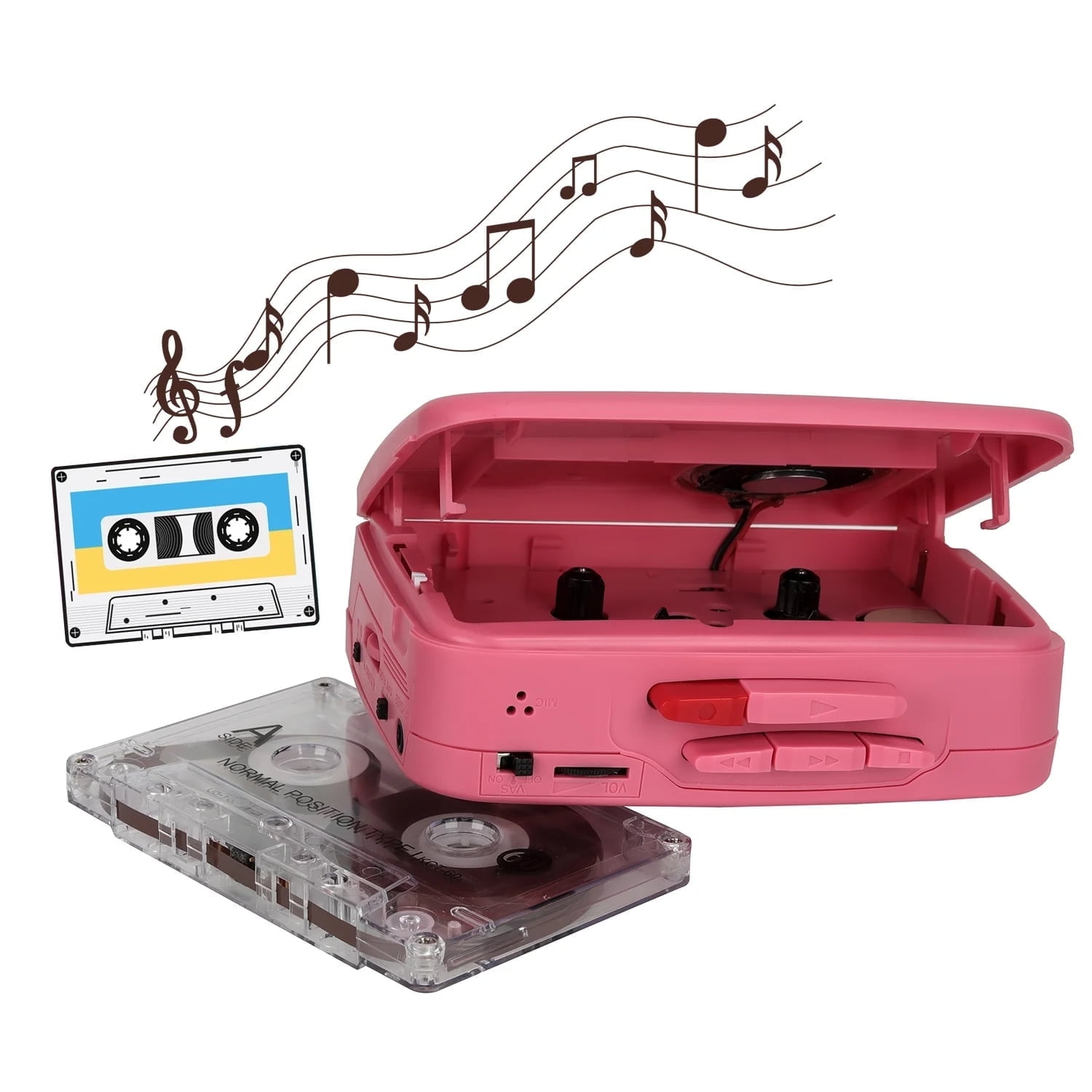 ByronStatics Portable Cassette Players Recorders, FM AM Radio Walkman ...