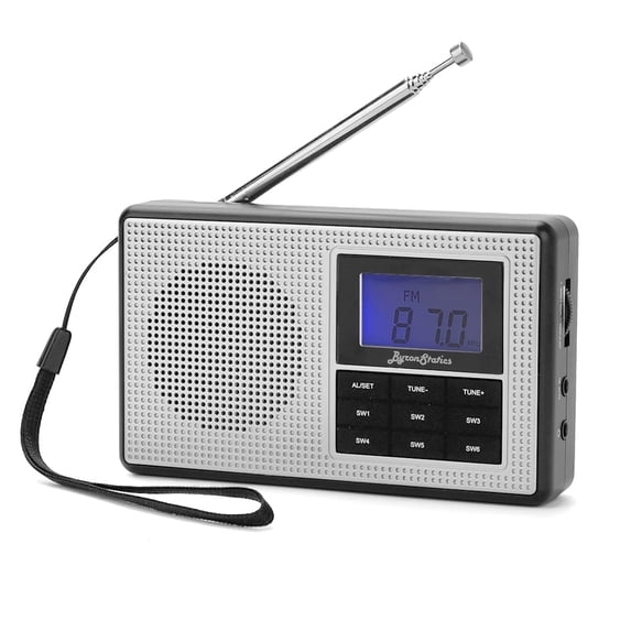 Byron Statics Portable Radio FM AM, Weather radios, Personal Pocket ...