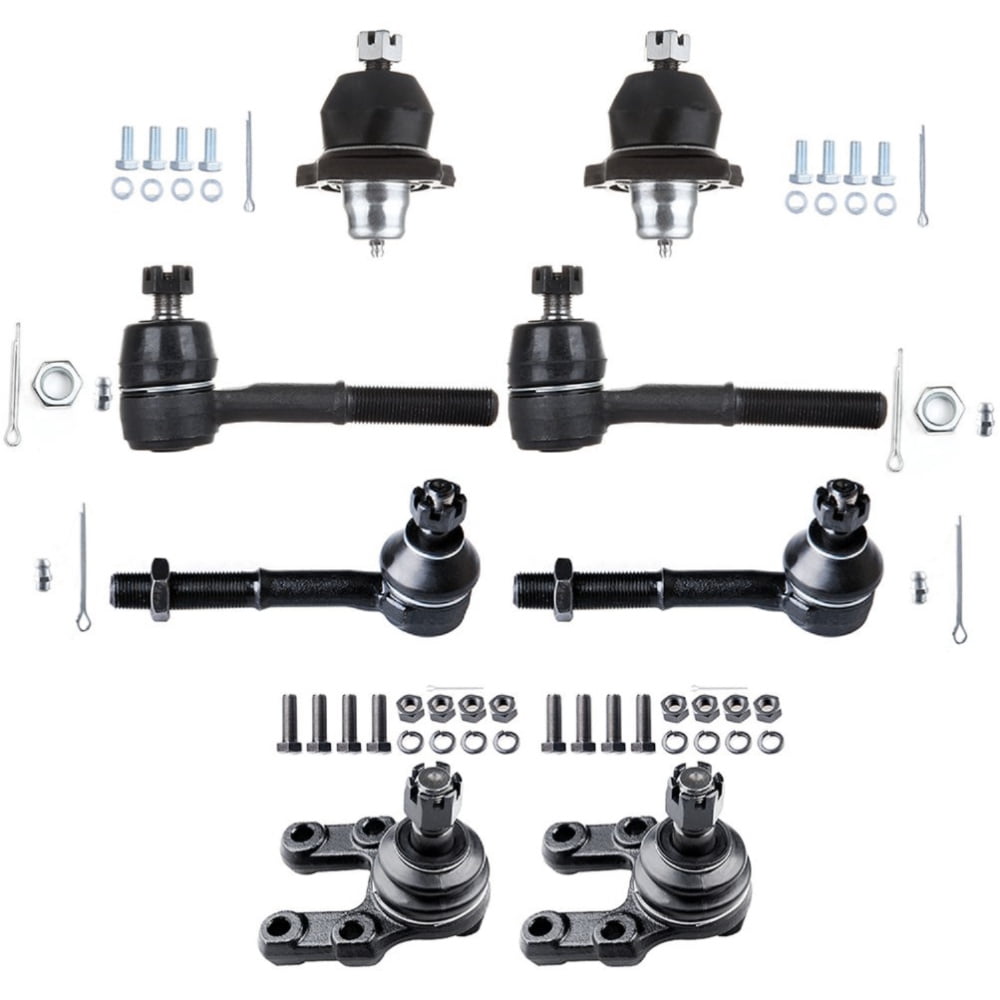 Byrxmo 8pcs Tie Rod End Suspension Kit Front Upper Lower Side Alloy ...