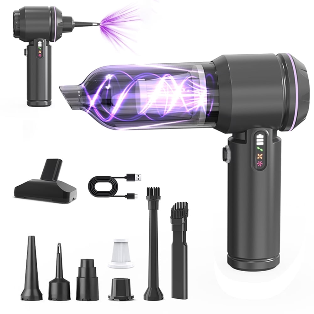 Byseng Cordless Air Duster & Vacuum Cleaner 2 in 1, 17000PA Car Vacuum ...