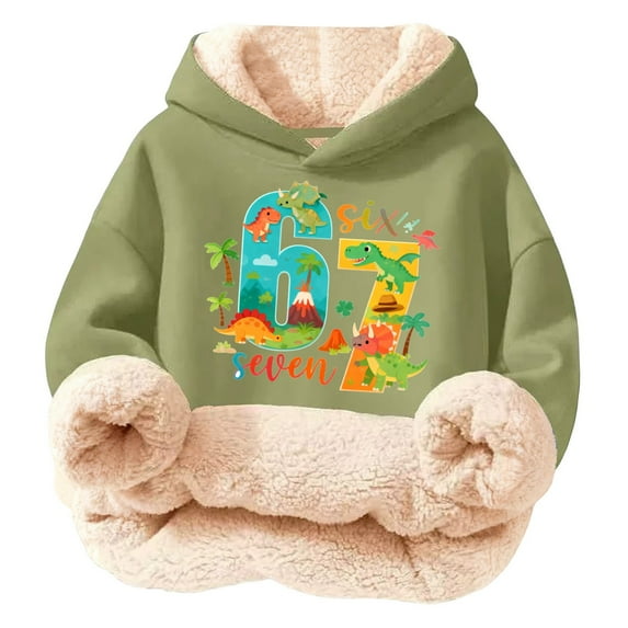 Bysome Big Boys Hoodies Teen Winter Hooded Long Sleeve Number Print ...