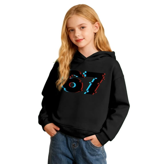 Bysome Big Girls Hoodies Teen Breathable Hooded Long Sleeve Number ...