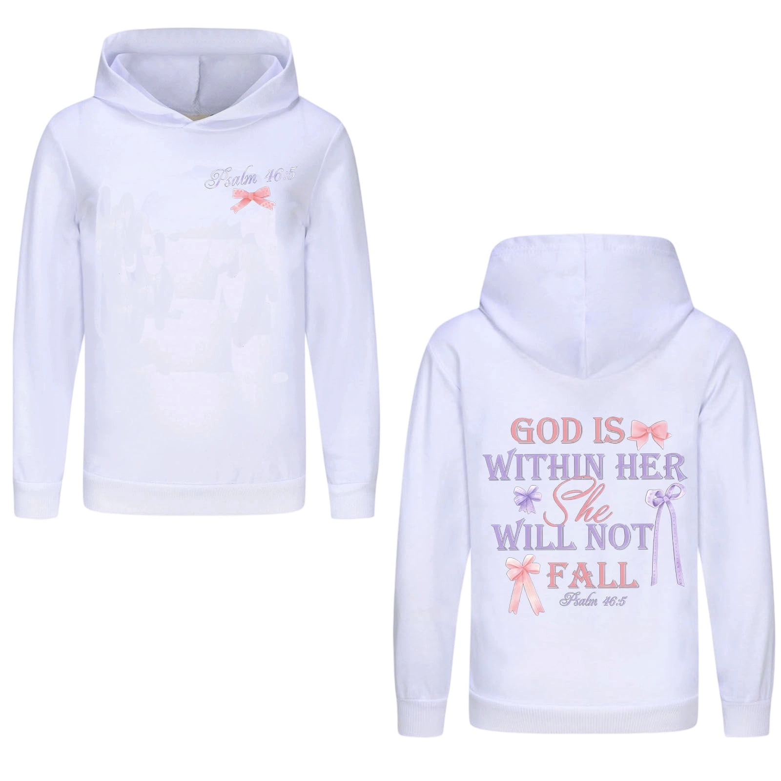 Bysome Child Hoodies For Little Girls Letter Print Fall Long Sleeve ...