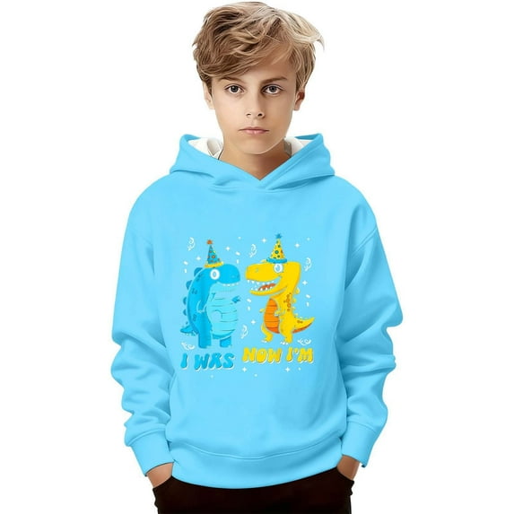 Bysome Child Little Boys Hoodies Long Sleeve Number Print Fall Hooded ...