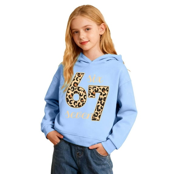 Bysome Child Little Girls Hoodies Long Sleeve Number Print Breathable ...