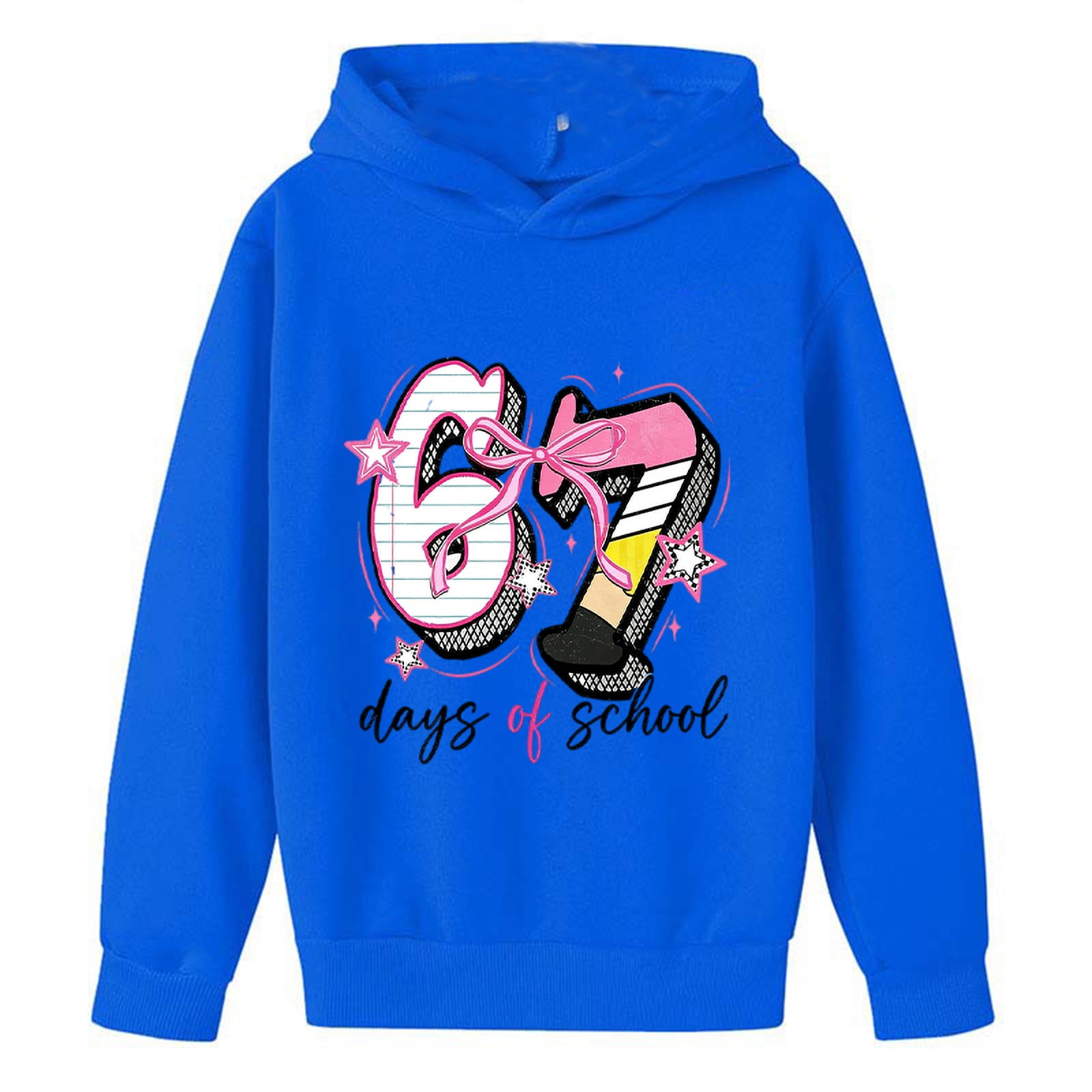 Bysome Child Little Girls Hoodies Long Sleeve Number Print Everyday ...