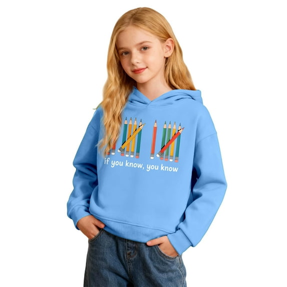Bysome Child Little Girls Hoodies Long Sleeve Number Print Fall Hooded ...