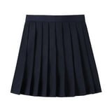 Bysome Dark Blue Skirt For Women School Uniform Daily Wear Trendy ...