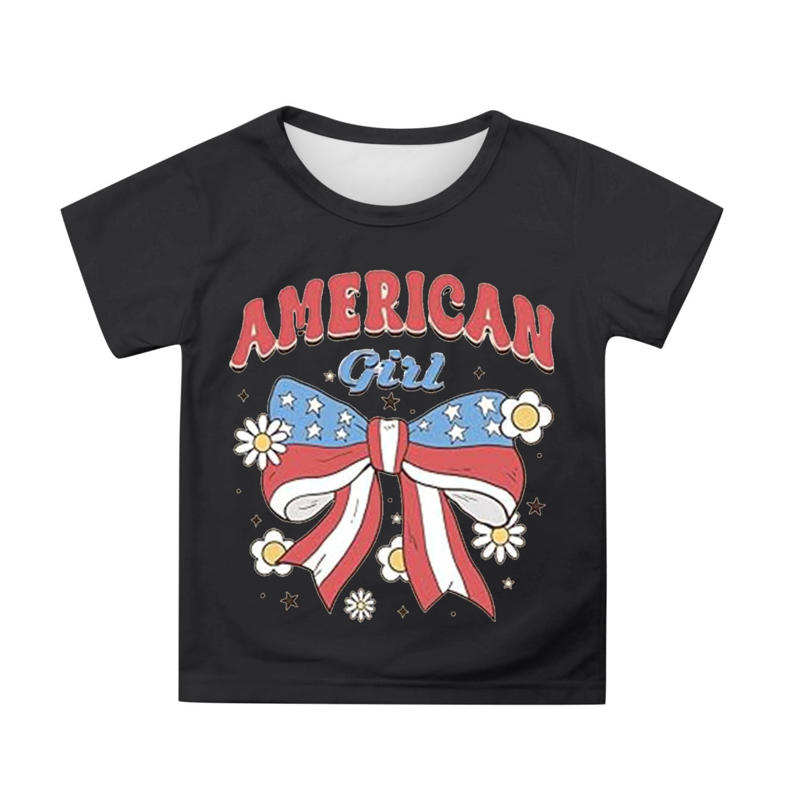 Bysome Independence Day Toddler Girls T-Shirts 4Th Of July Graphic ...